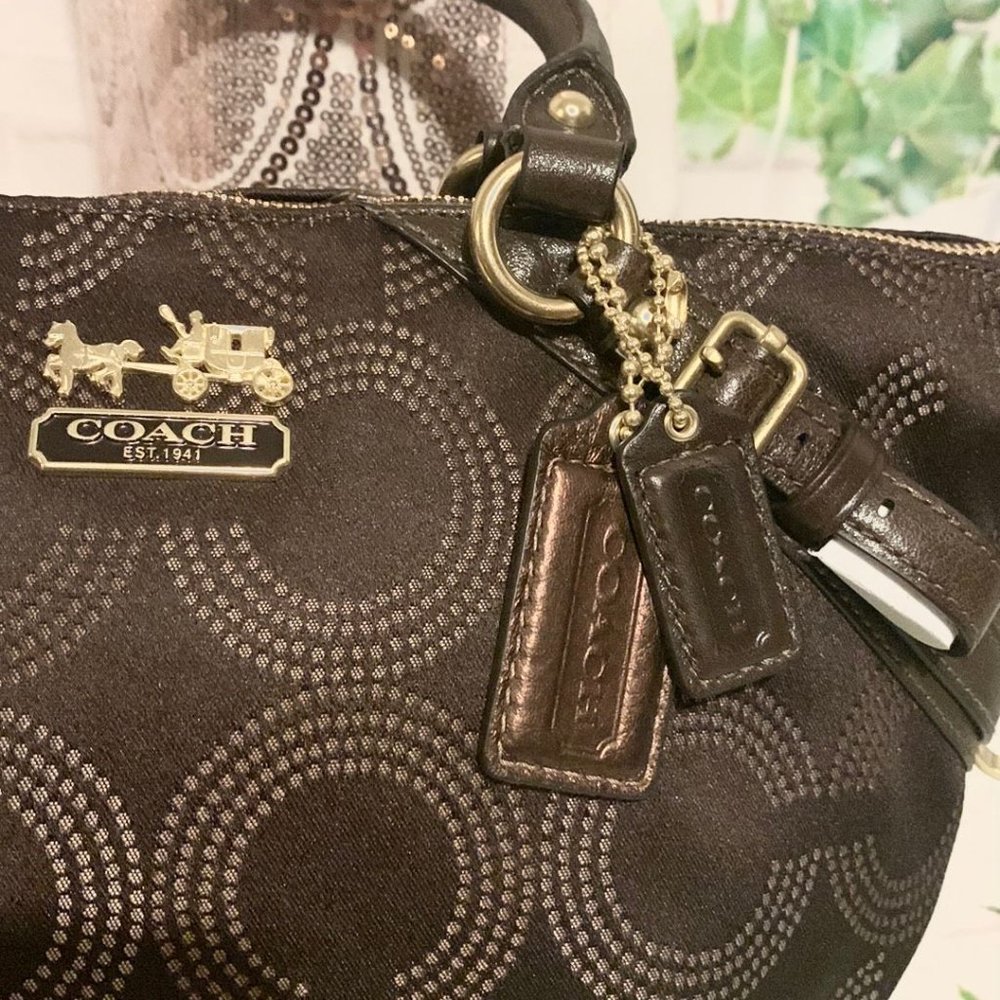 Coach 15935 Mahogany Madison Signature Logo Dot Op Ar… - Gem